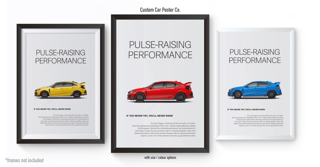 Honda Civic Type R (FK8) Reproduction Print Ad - Pulse-raising ...