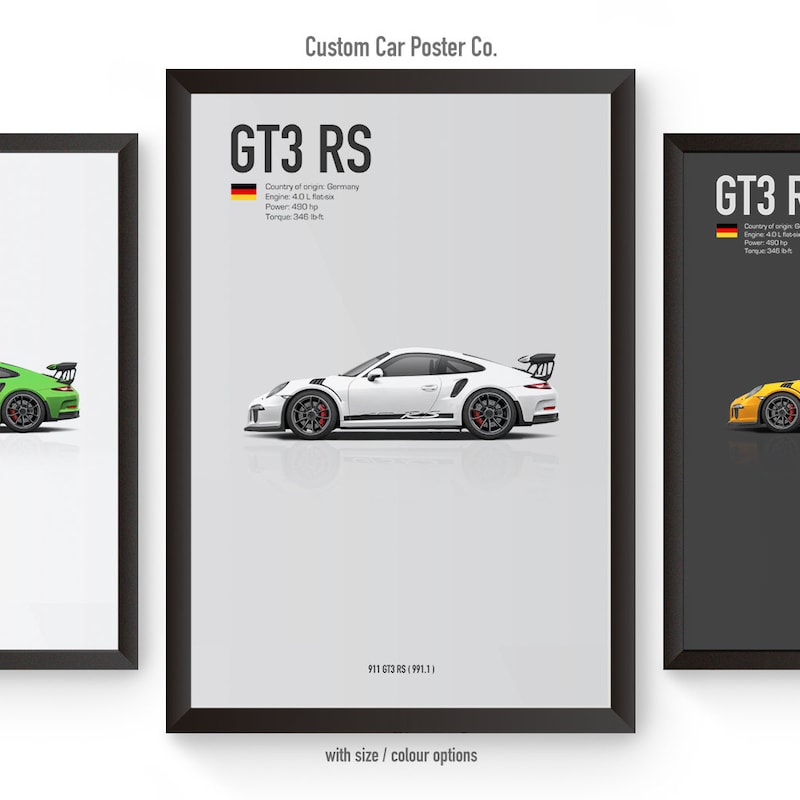 Porsche 911 Gt3 Rs Poster - Etsy