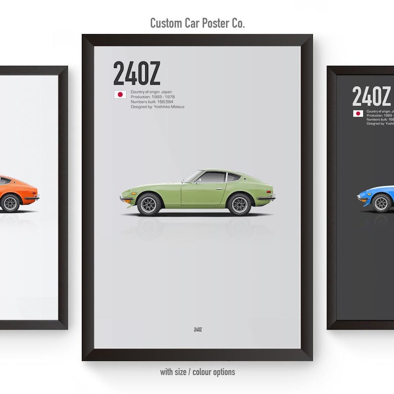 240z Car Poster - Etsy