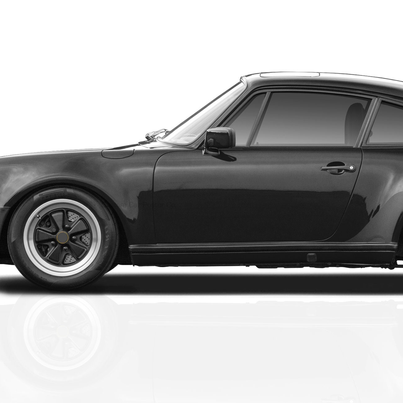 Porsche 911 930 Turbo Multi-colour Wall Art Automotive Car Poster ...