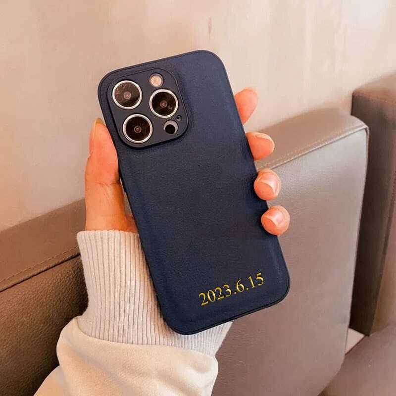 Customized Letter Font Leather Case Cover for Apple iPhone 14 / 14 Plus ...