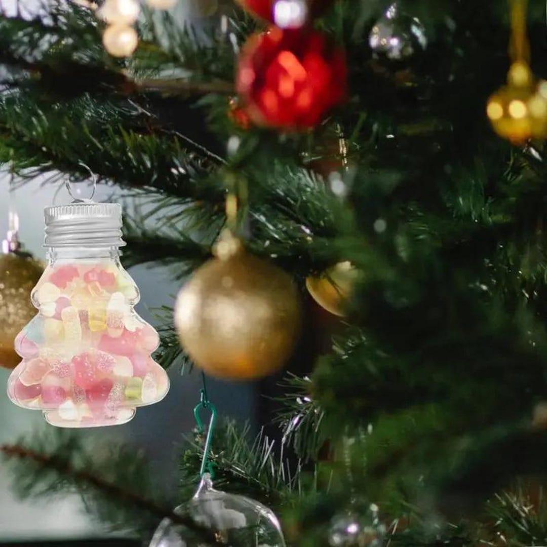 Whimsical Christmas Tree-shaped Plastic Bottles, Plastic Candy ...