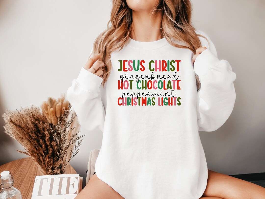 Jesus Christ Gingerbread Hot Chocolate Peppermint Christmas - Etsy