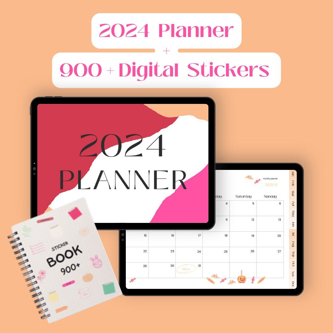 2024 Dated Planner Digital Planner Linked Planner Digital - Etsy