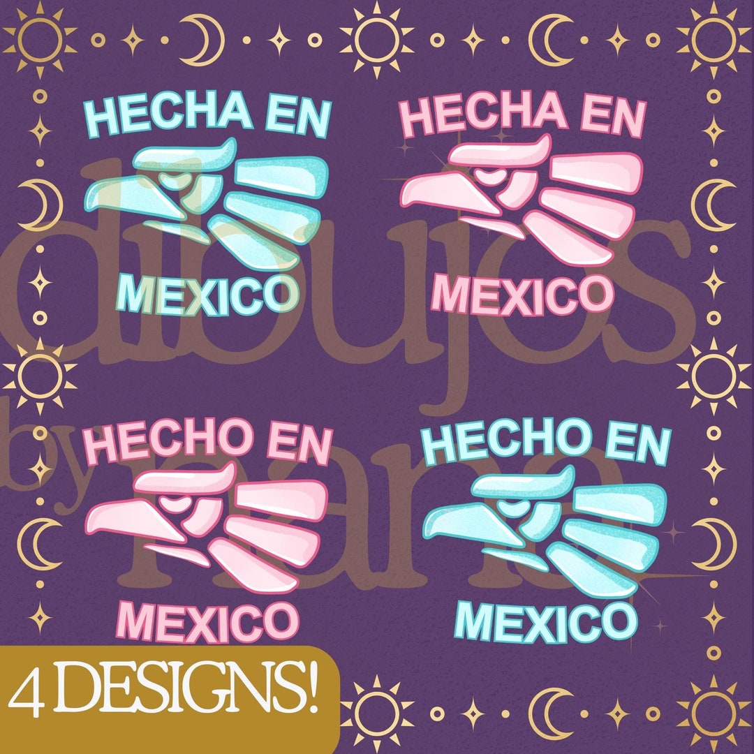 Hecho En Mexico Bundle Png Mexican Independence Day PNG Latino Design ...