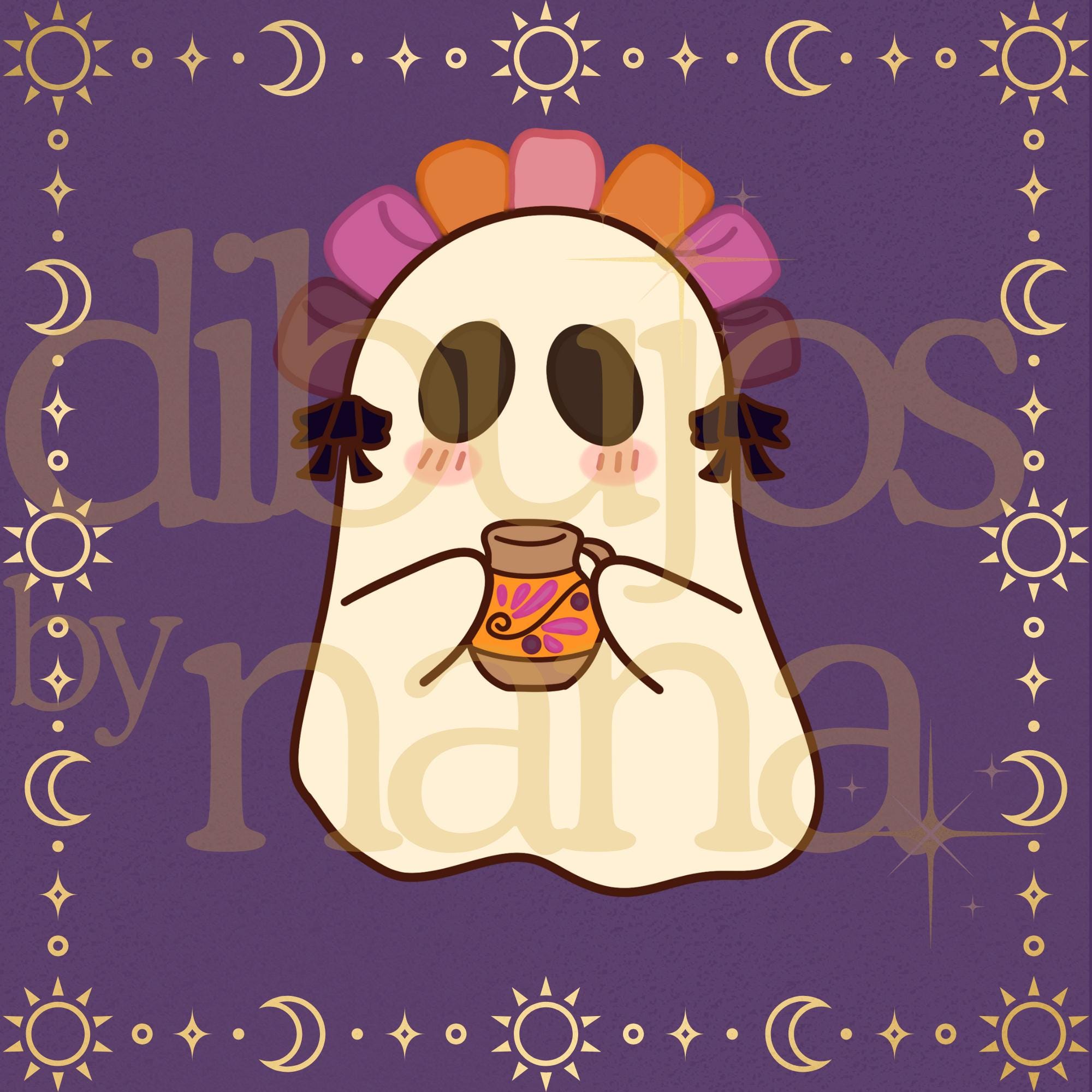 Mexican Ghost Png Latina PNG Halloween Png Cute Mexican Design Shirt ...