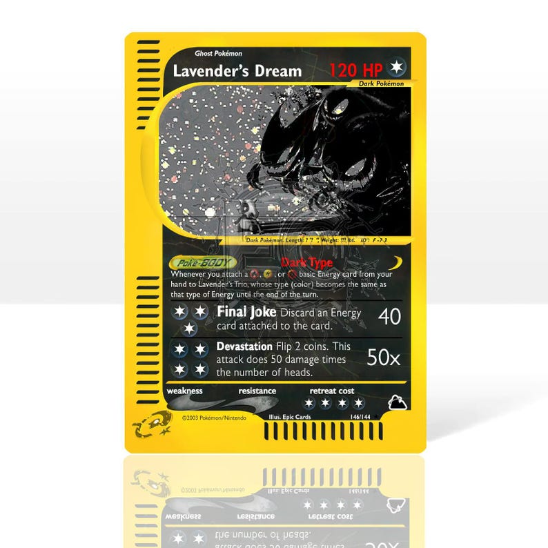 Pokemon Lavender's Dream Pokémon Custom Card Proxy High Quality - Etsy