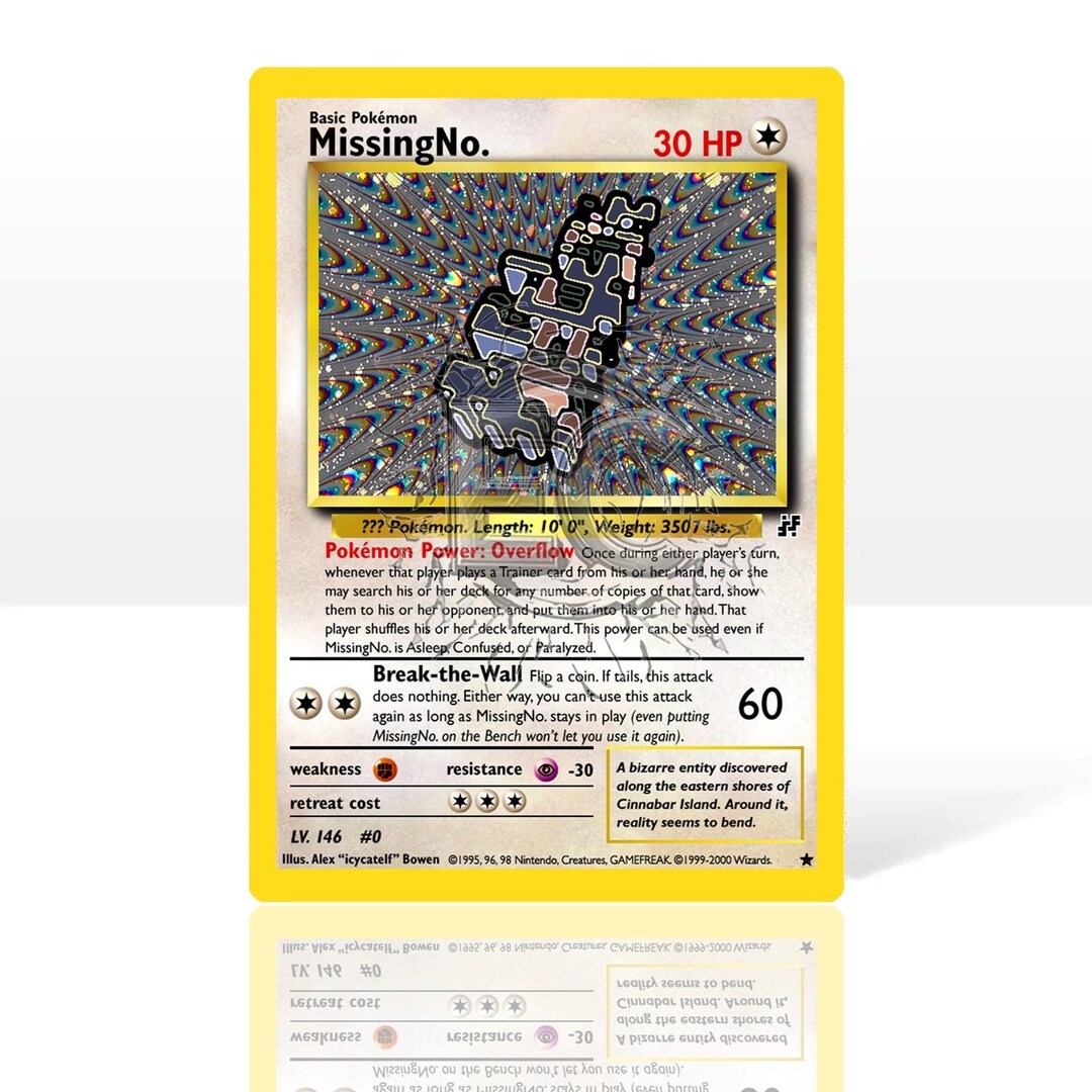 Missingno. Pokémon GX Custom Card Proxy High Quality - Etsy