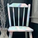 Hand Painted Small Chair Pastel Chair Accent Kitchen Chair Shabby Chic ...