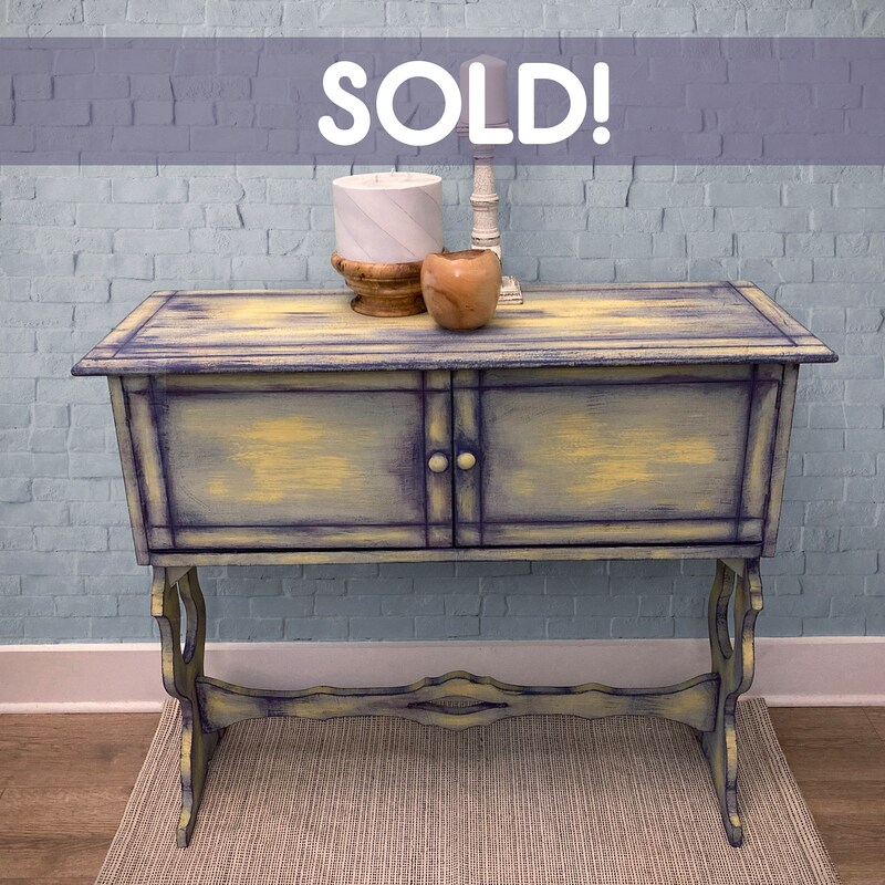 Custom Painted Table - Etsy