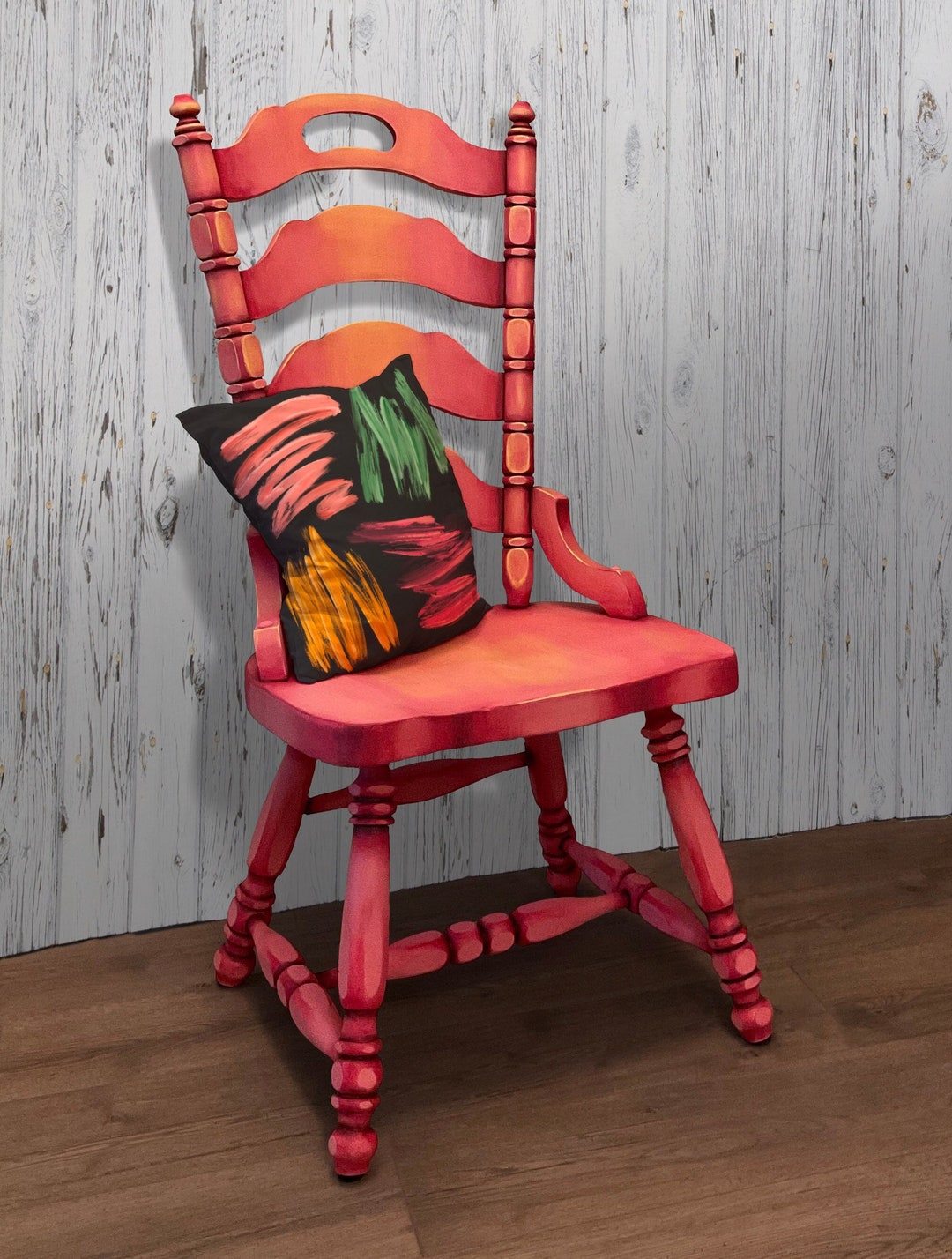 Pink Painted Chair Shabby Chic Chair Kitchen Chair Brightly Painted ...