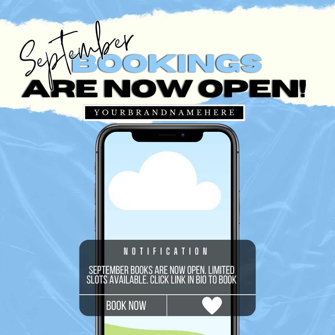 Blue Booking Flyer Appointments Flyer Flyer Template Design - Etsy