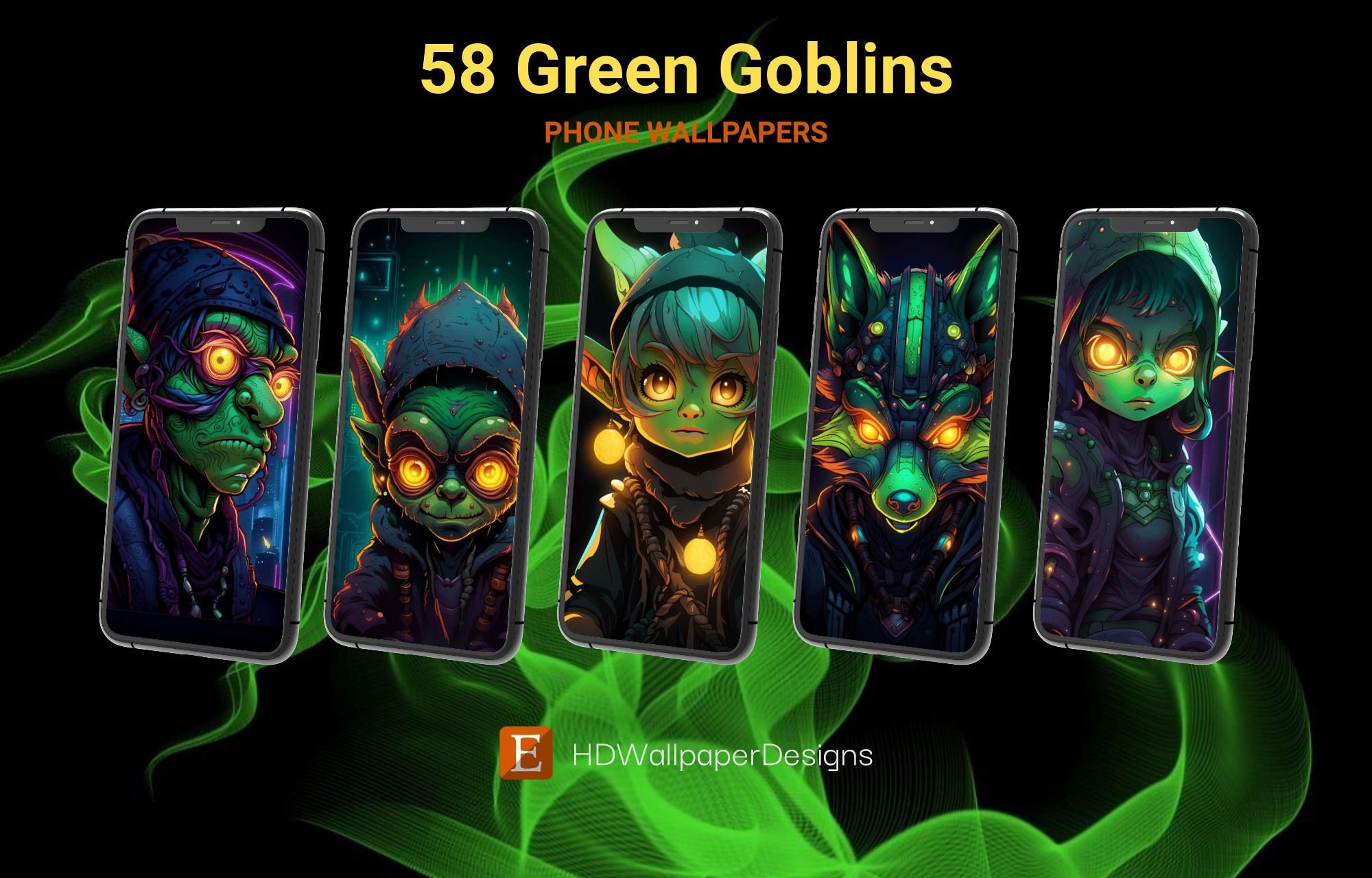 58 Green Goblins HD Phone Wallpapers Goblin Wallpaper Hd Mean Goblins - Etsy