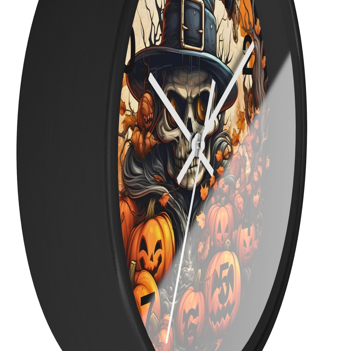 Halloween Ghost Wall Clock Halloween Wall Clocks Home Decor Halloween ...