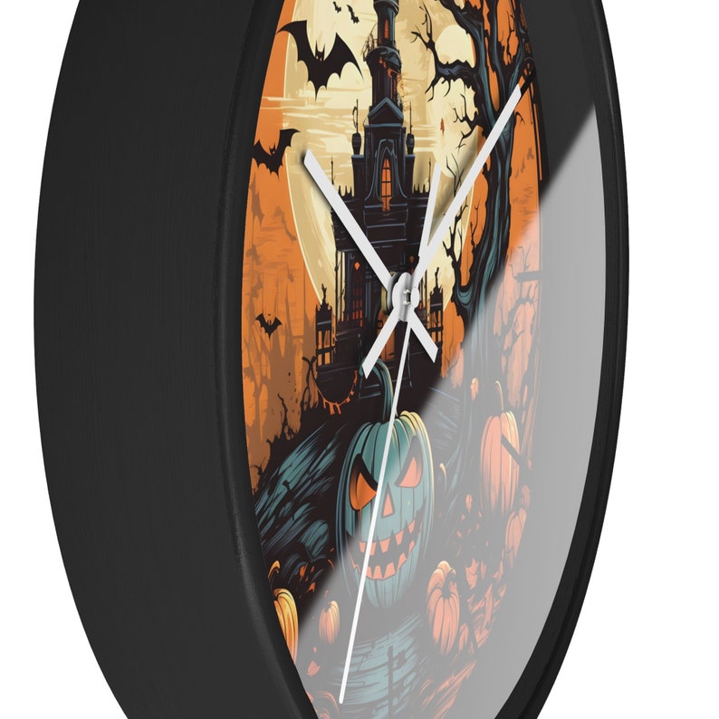 Halloween Ghost Wall Clock Halloween Wall Clocks Halloween Clock Fall ...