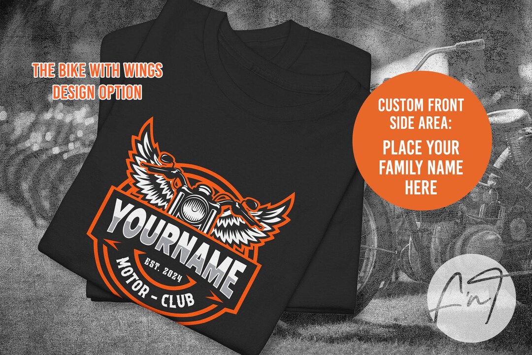 Personalized Family Motorcycle Club Shirt: Custom Biker Apparel - Etsy