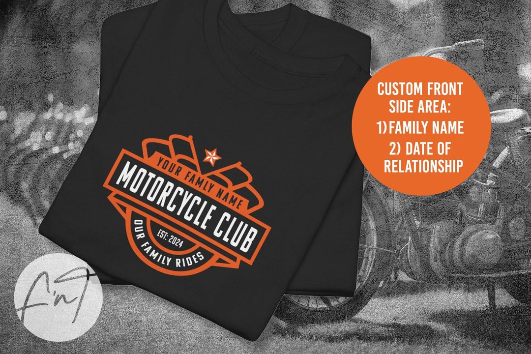 Personalized “family Motorcycle Club” Shirts, His & Hers Apparel ...