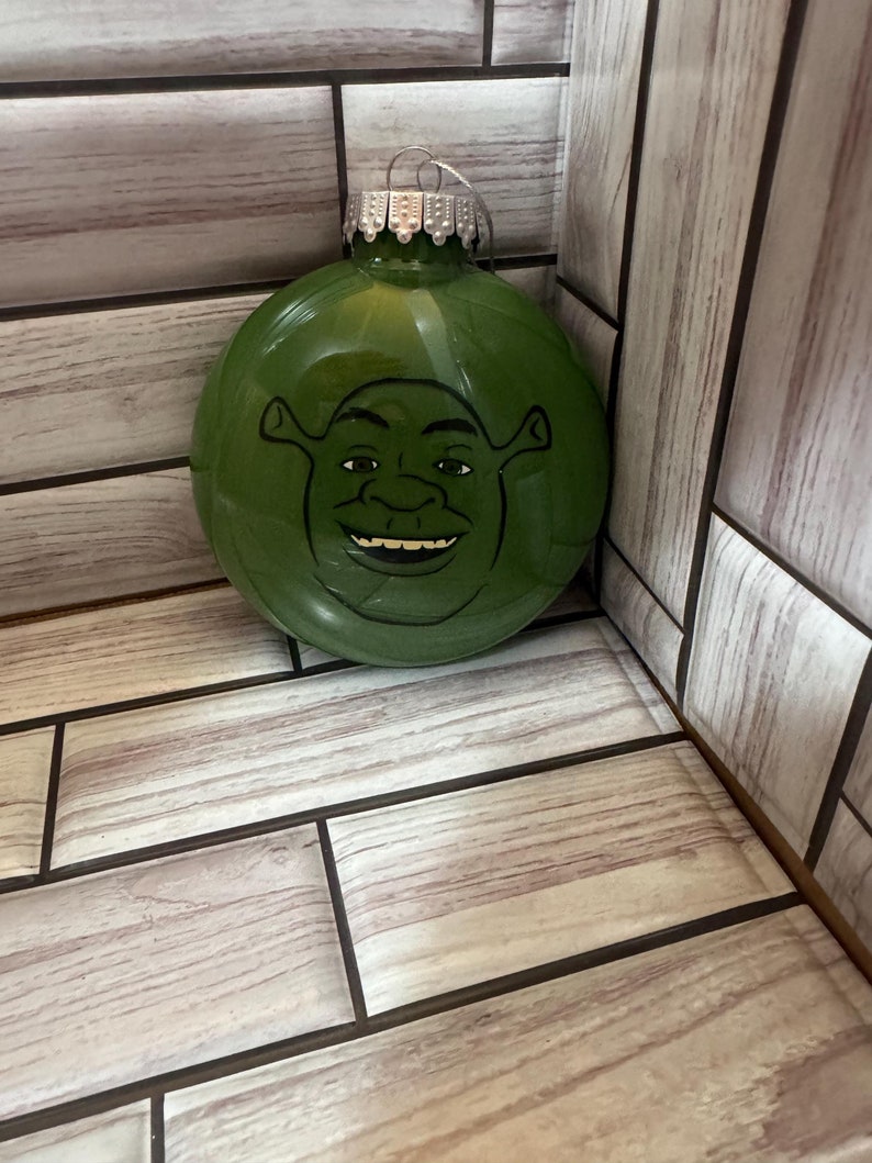 Personalized Shrek Christmas Ornament - Etsy