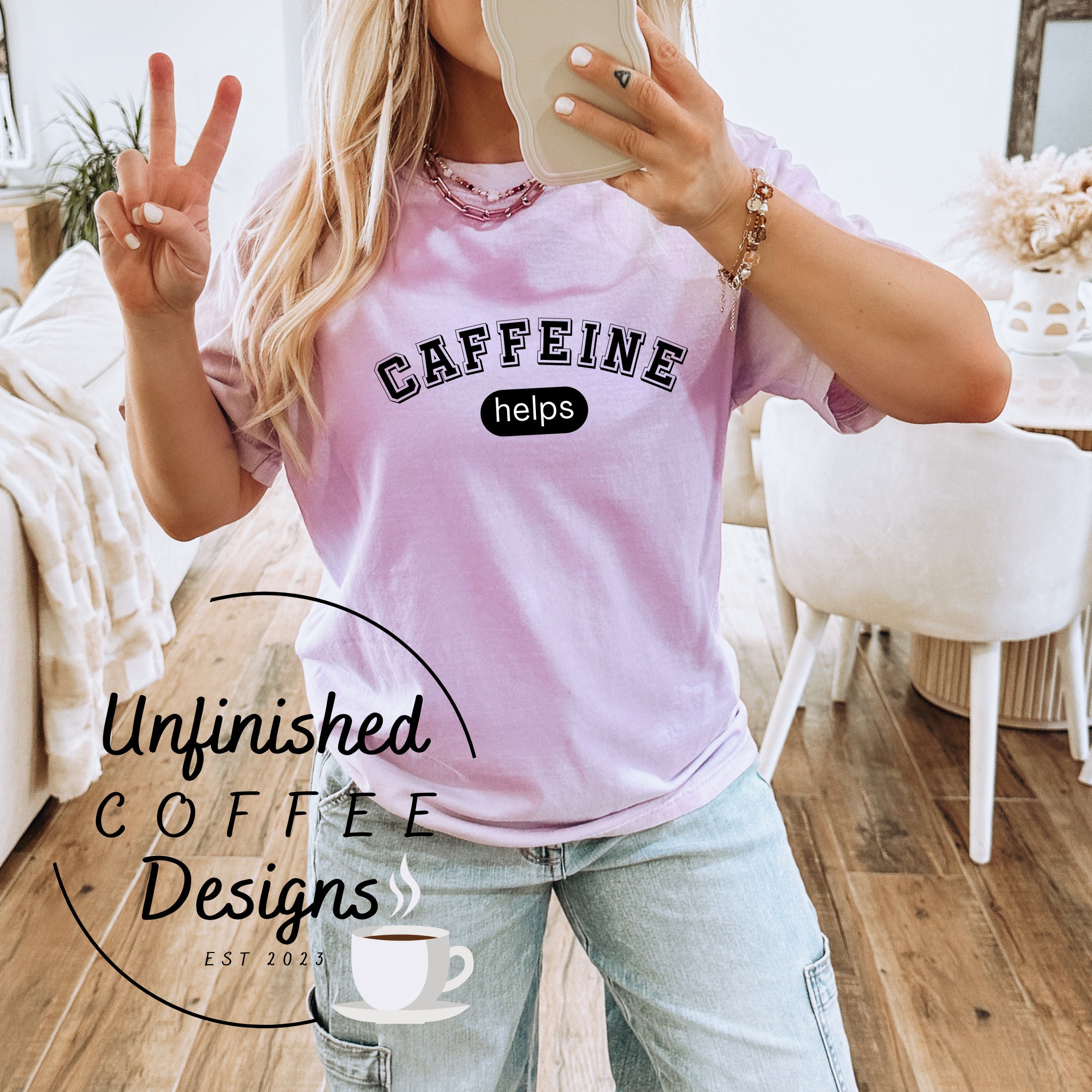 Caffeine Helps SVG PNG, Coffee Helps Svg, Coffee Lover Svg, Coffee Svg ...