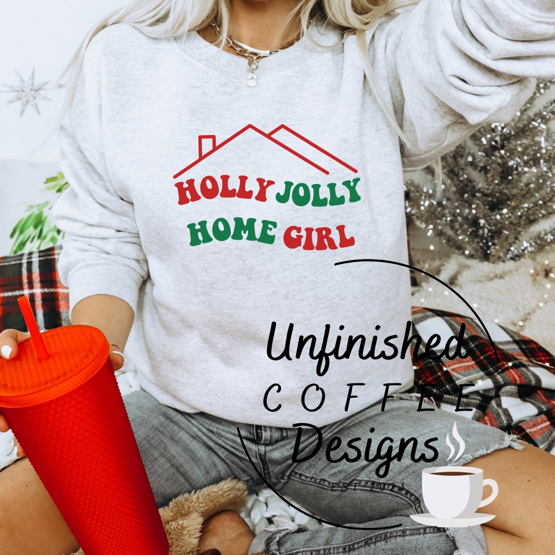 Holly Jolly Home Girl SVG PNG| Realtor Svg| Real Estate Svg| Real ...