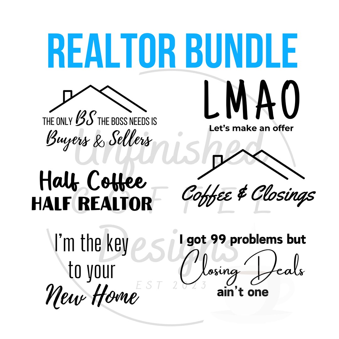 Realtor Bundle SVG PNG, Realtor Svg, Real Estate Svg, Realtor Bs Svg ...