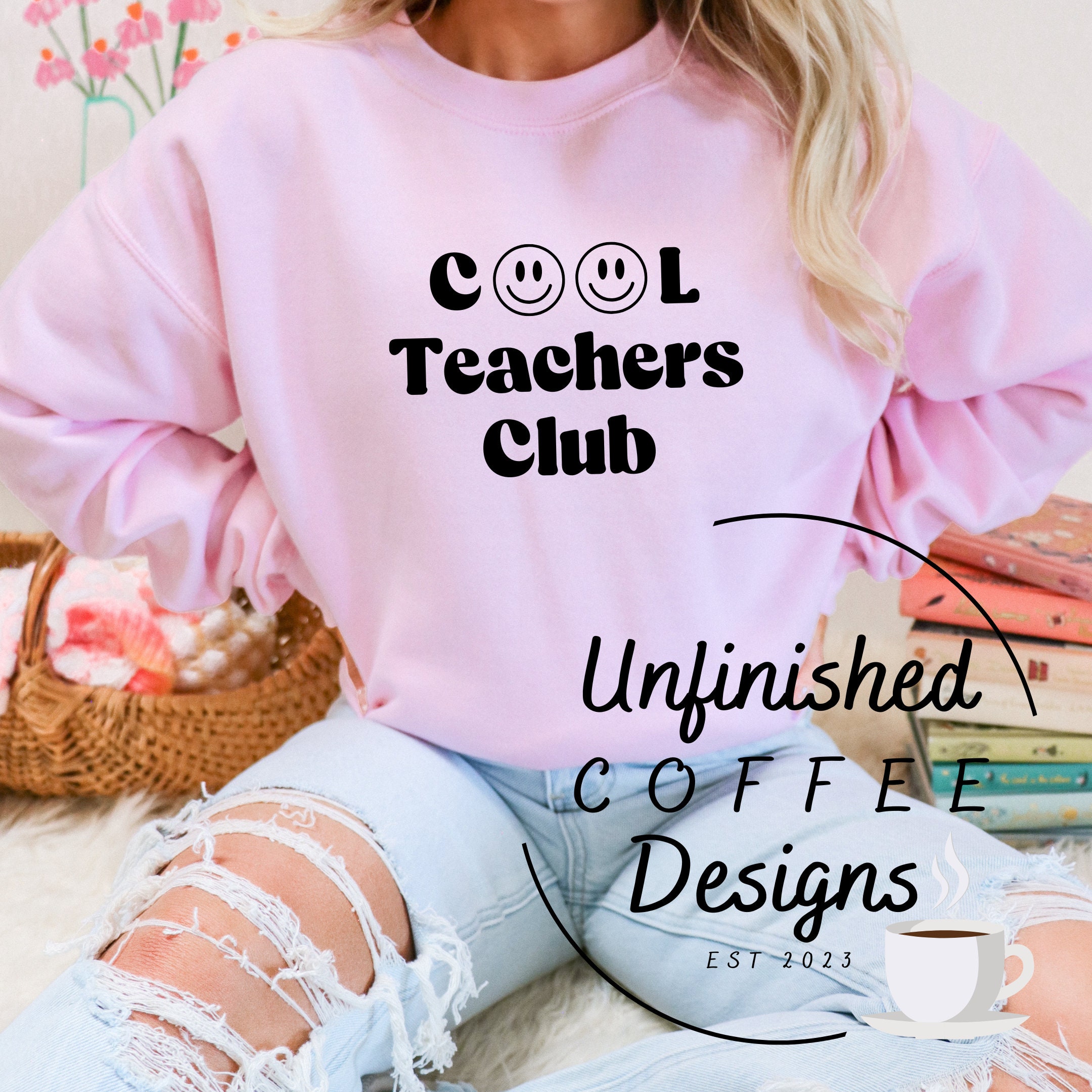 Cool Teachers Club SVG PNG, Teacher Svg, Smiley Face Clipart, Teach Svg ...