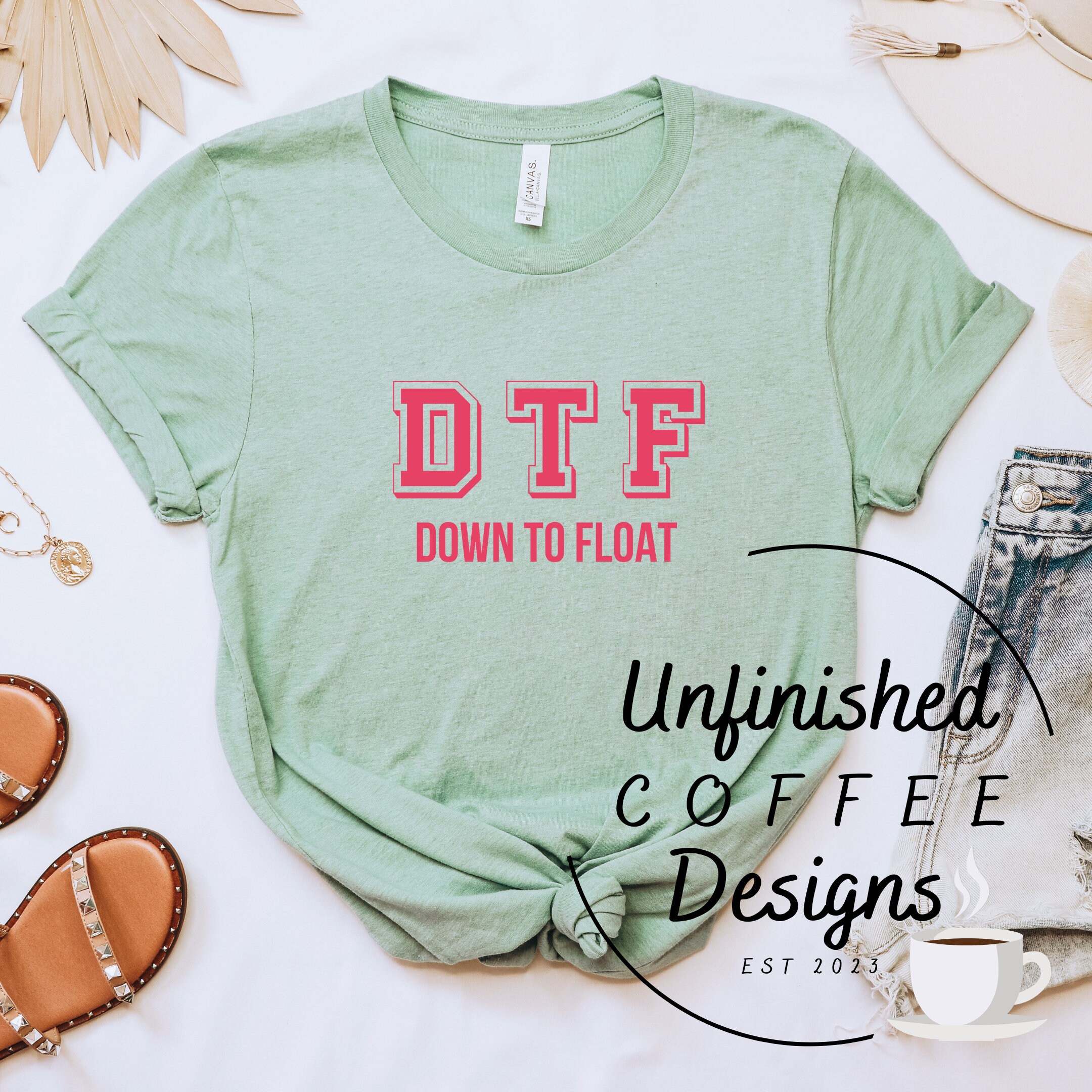 DTF Down to Float SVG PNG, Down to Float, Summer Svg, Summertime Svg ...