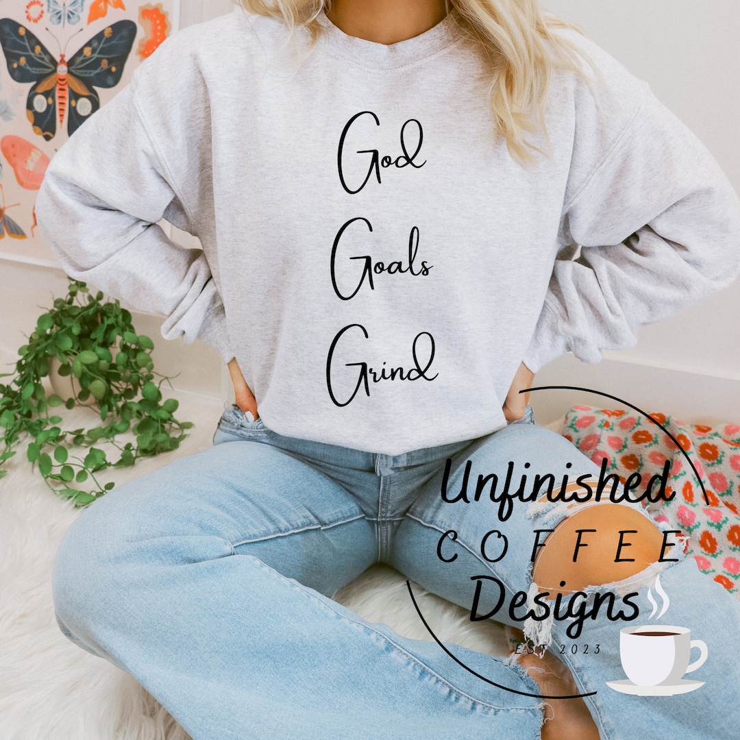 God Goals Grind Svg Png, Faith Svg, Christian Svg, Worship Svg ...