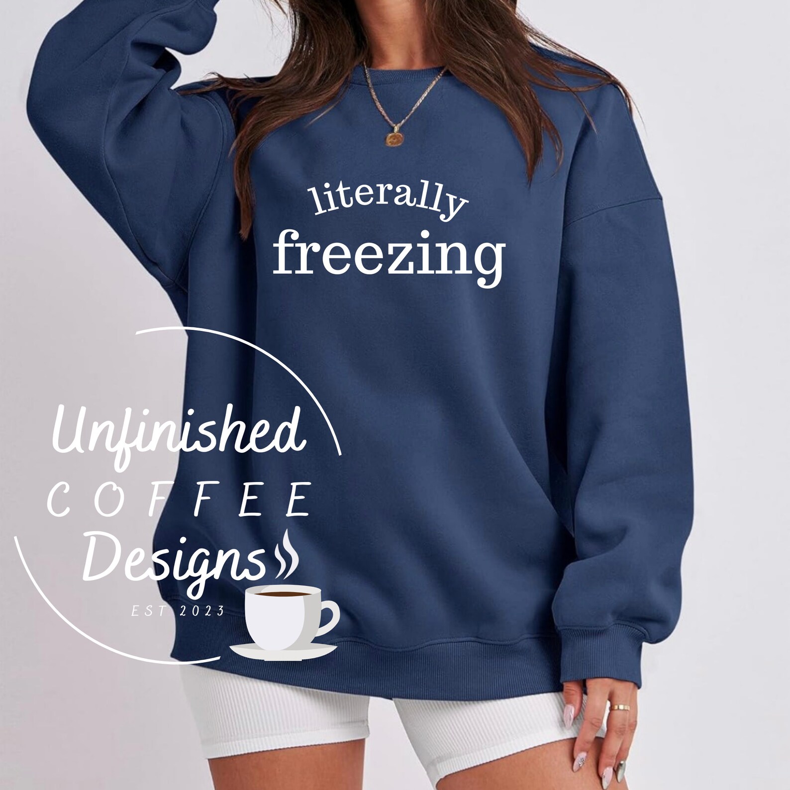 Literally Freezing SVG | Always Cold PNG, Winter Graphic (digital ...