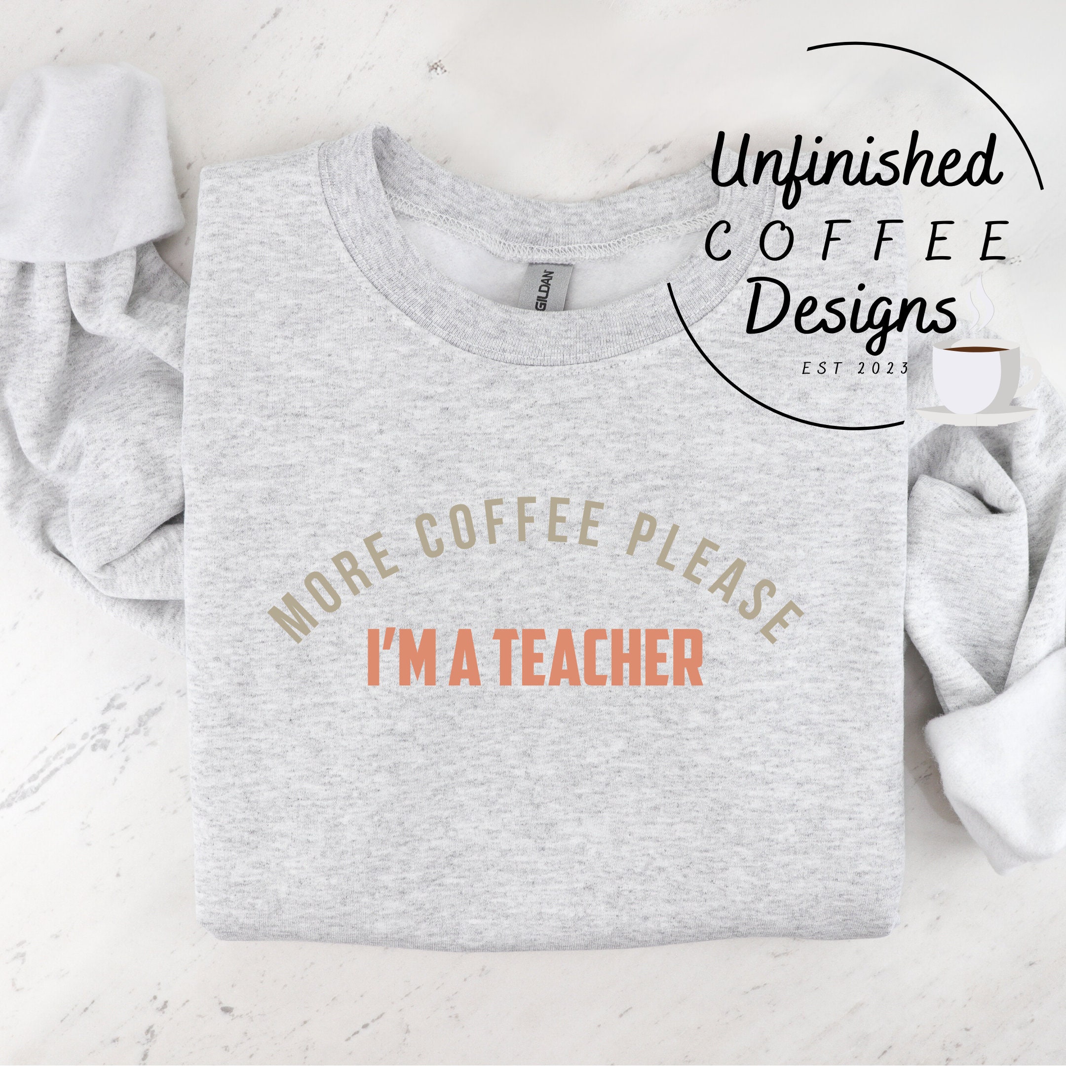 More Coffee Please I'm a Teacher SVG PNG, Teacher Svg, Teacher Gift ...