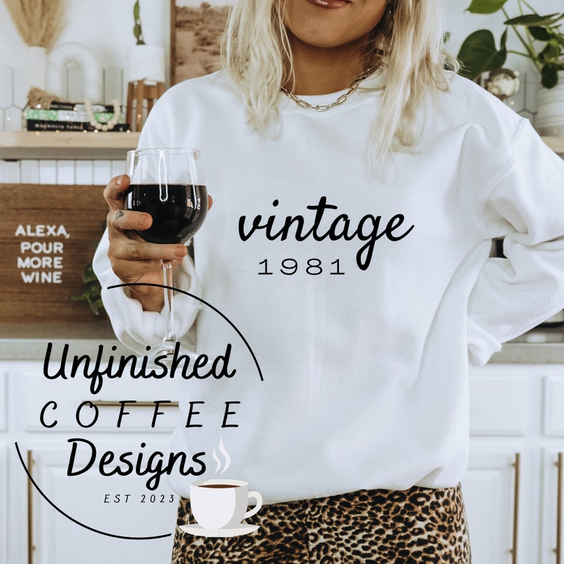 Vintage 1981 SVG PNG| Birth Year Svg| Birthday Svg| Birthday Gift Svg ...