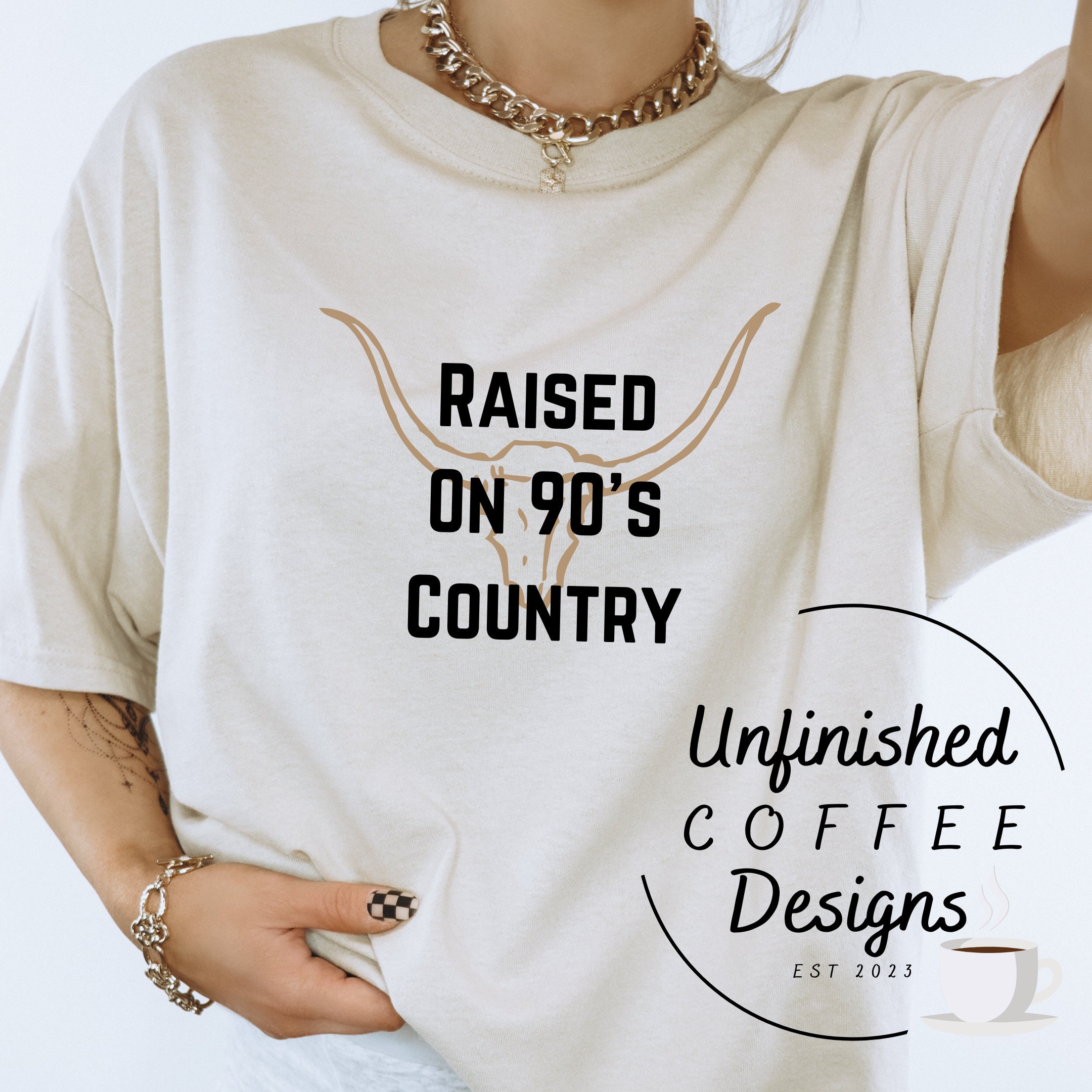 90s Country Music SVG PNG | Raised on Country (digital Download) - Etsy