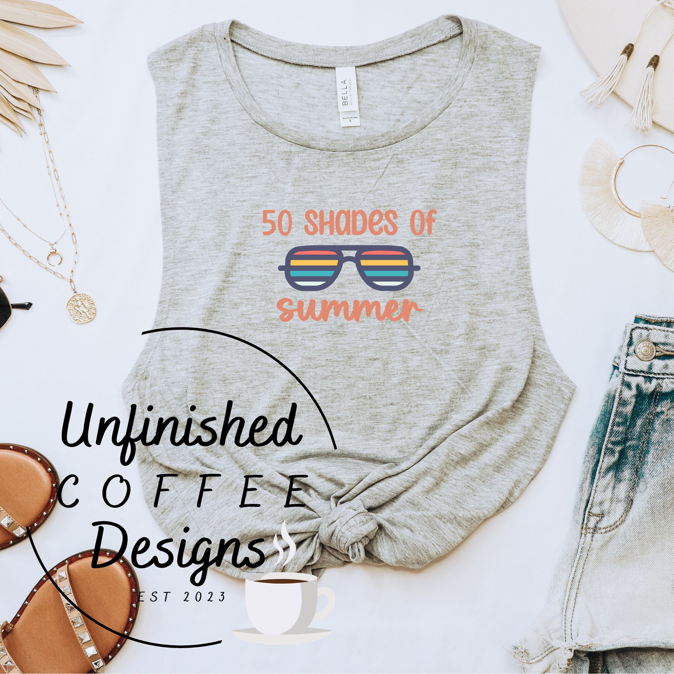 50 Shades of Summer SVG PNG, Summer Svg, Summertime Svg, Sunglasses ...