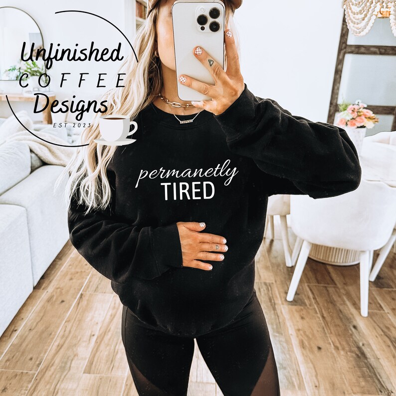 Permanently Tired SVG PNG Mom Life Svg Tired Moms Club Svg Always Tired ...