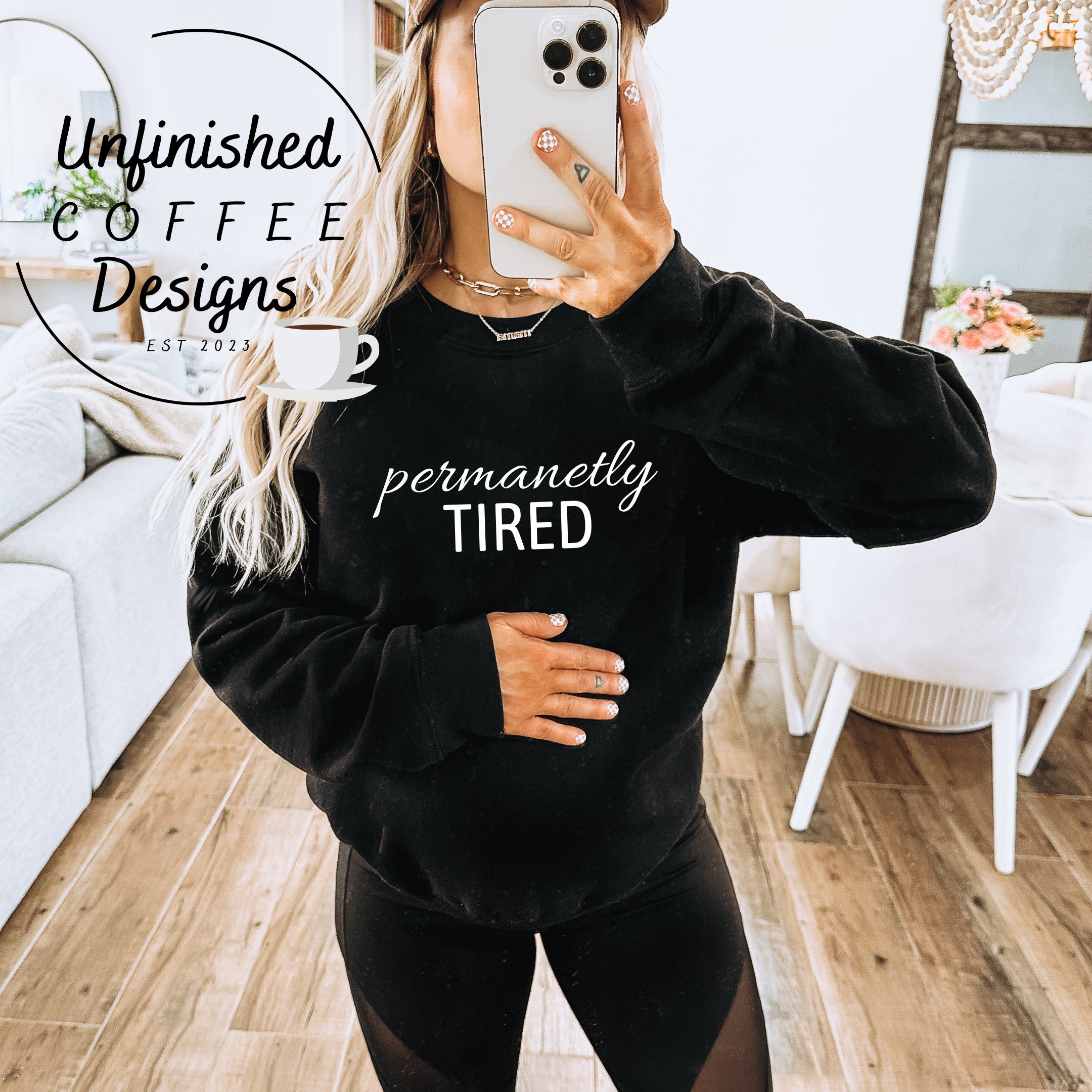 Permanently Tired SVG PNG Mom Life Svg Tired Moms Club Svg Always Tired ...