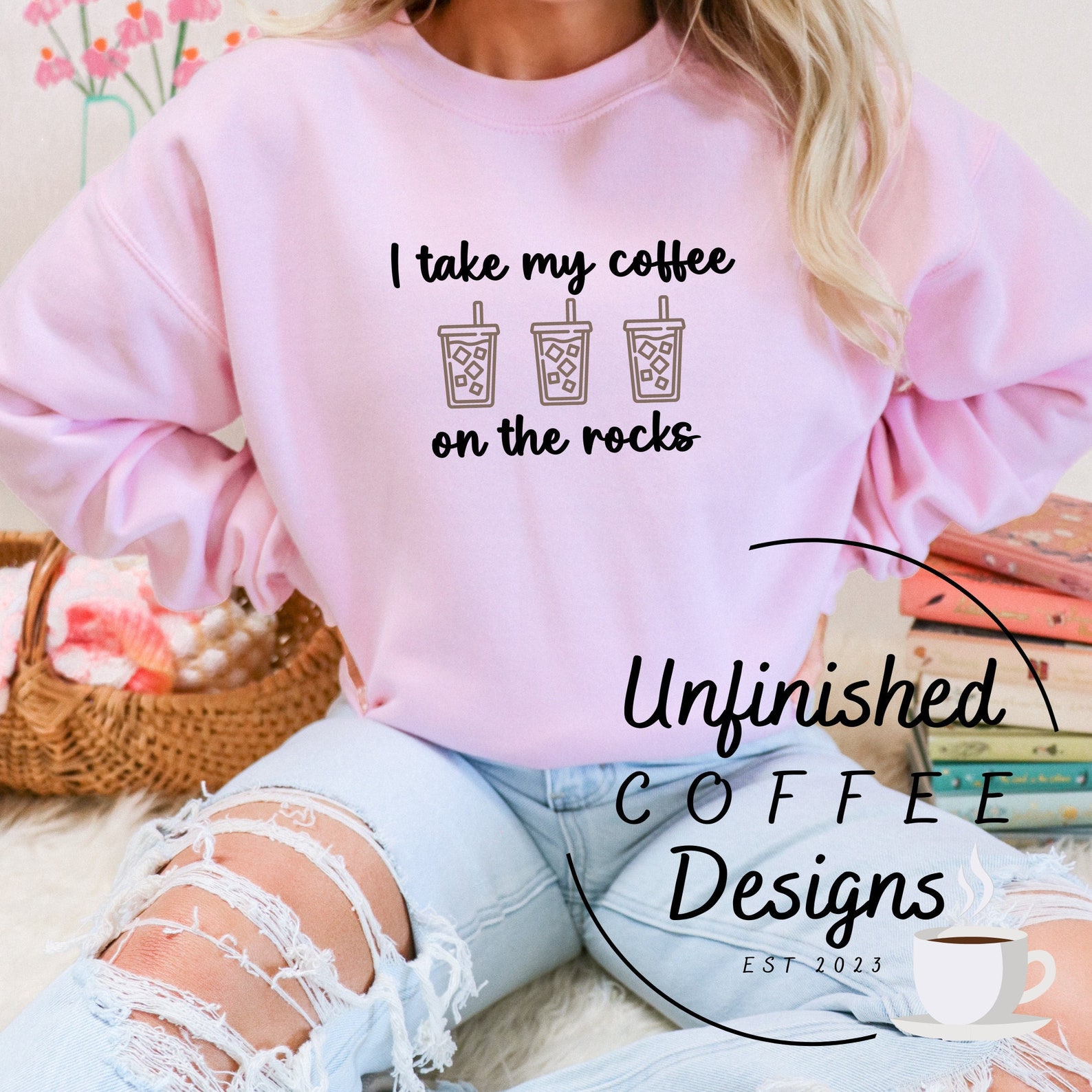 I Take My Coffee on the Rocks SVG PNG, Coffee Svg, Coffee Lover Svg ...