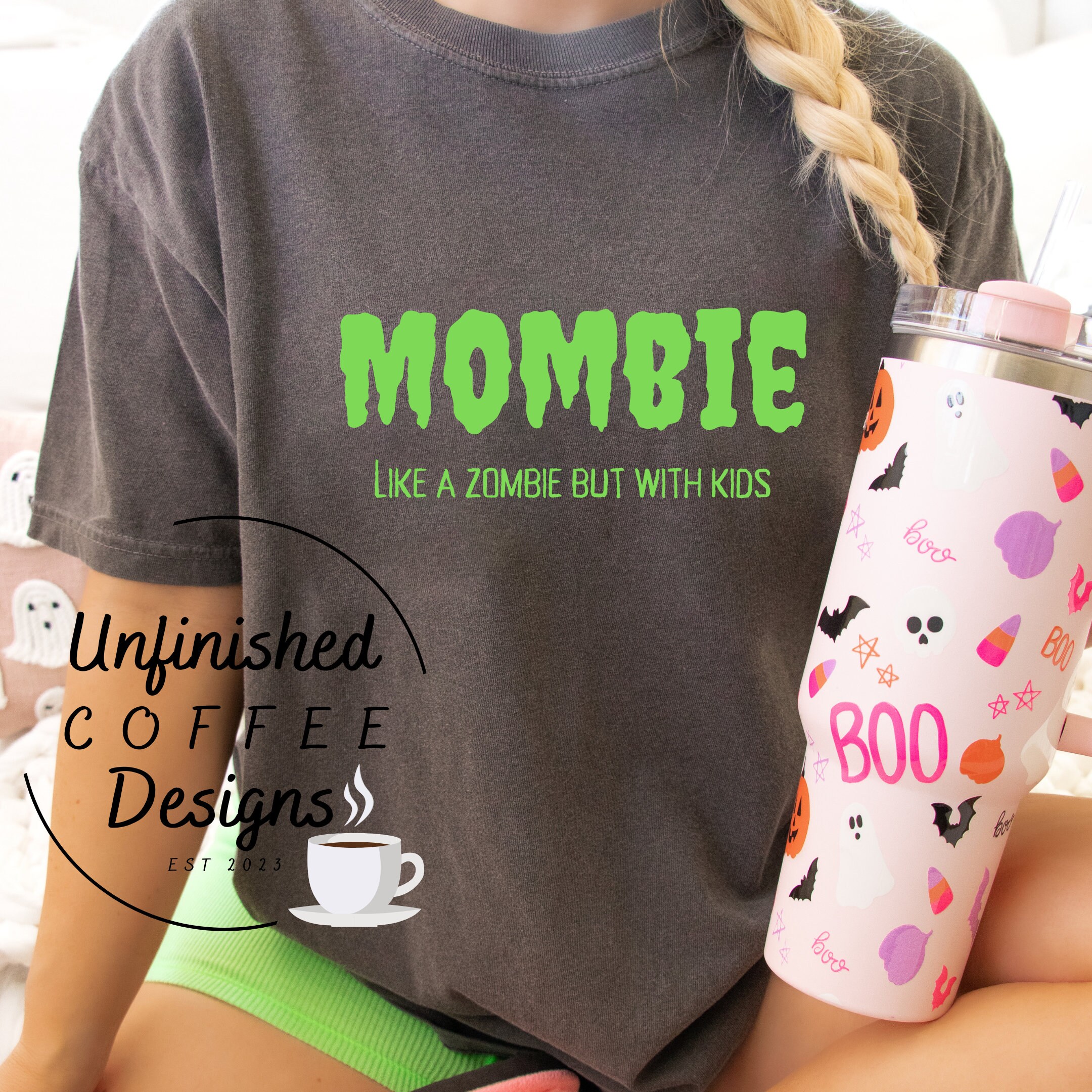 Mombie Like a Zombie but With Kids SVG PNG| Zombie Svg| Halloween Svg ...