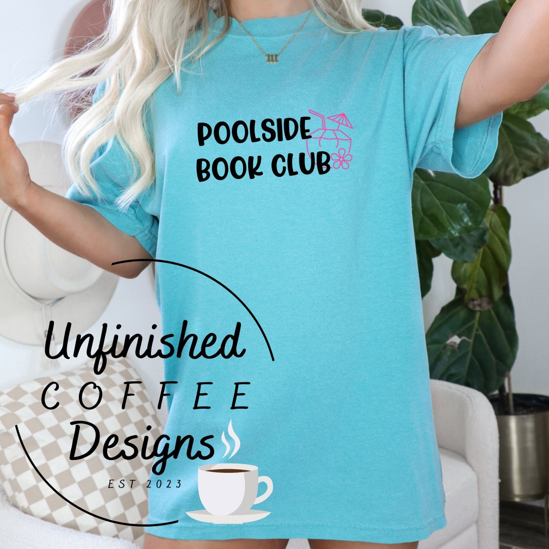 Poolside Book Club SVG PNG, Poolside Vibes Svg, Pool Crew Svg, Book ...