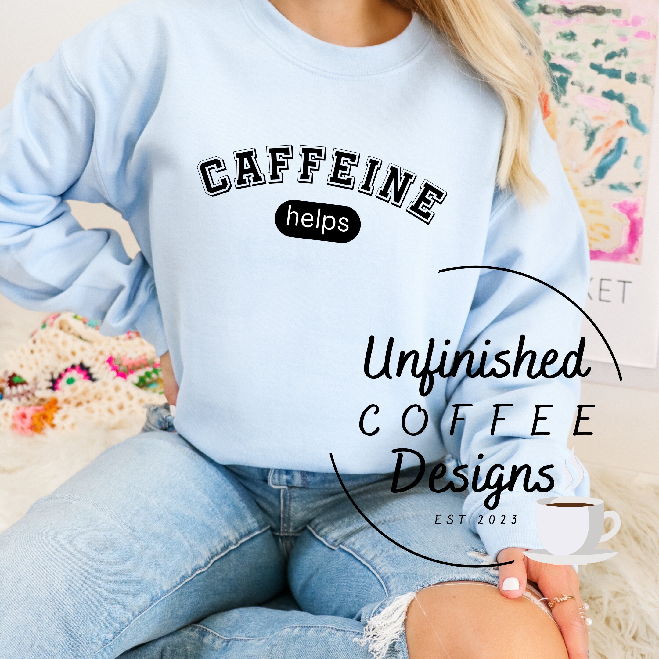 Caffeine Helps SVG PNG, Coffee Helps Svg, Coffee Lover Svg, Coffee Svg ...