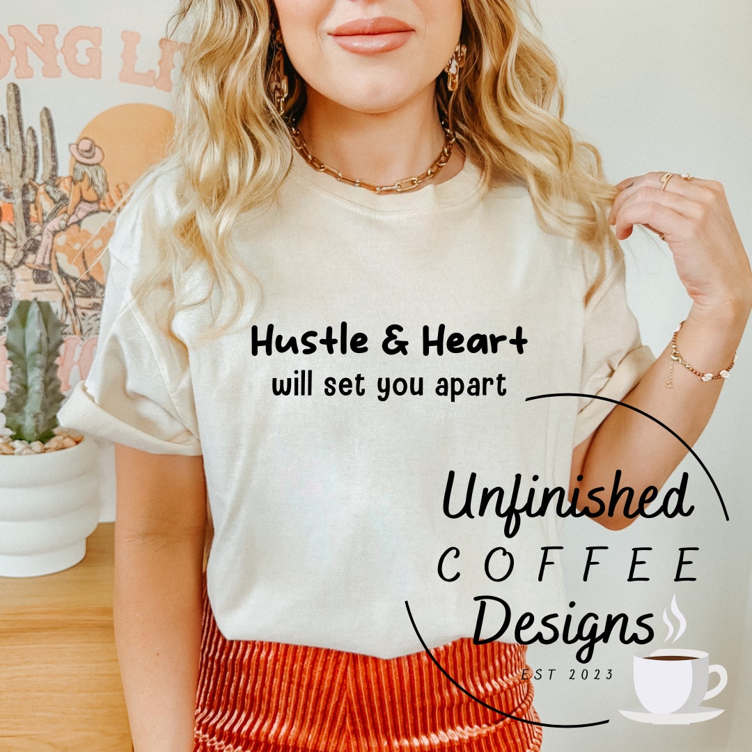 Hustle & Heart SVG PNG, Motivational Girl Boss Design (digital Download ...