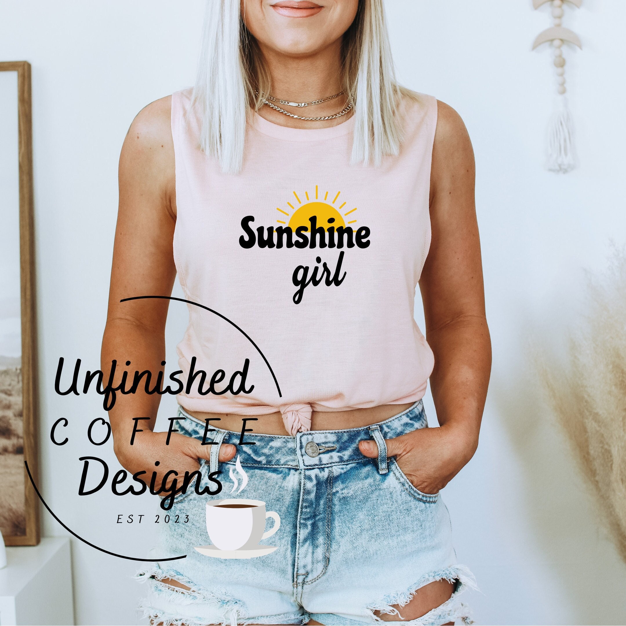 Sunshine Girl SVG PNG, Sunshine Svg, Summer Svg, Summertime Svg, Tanned ...