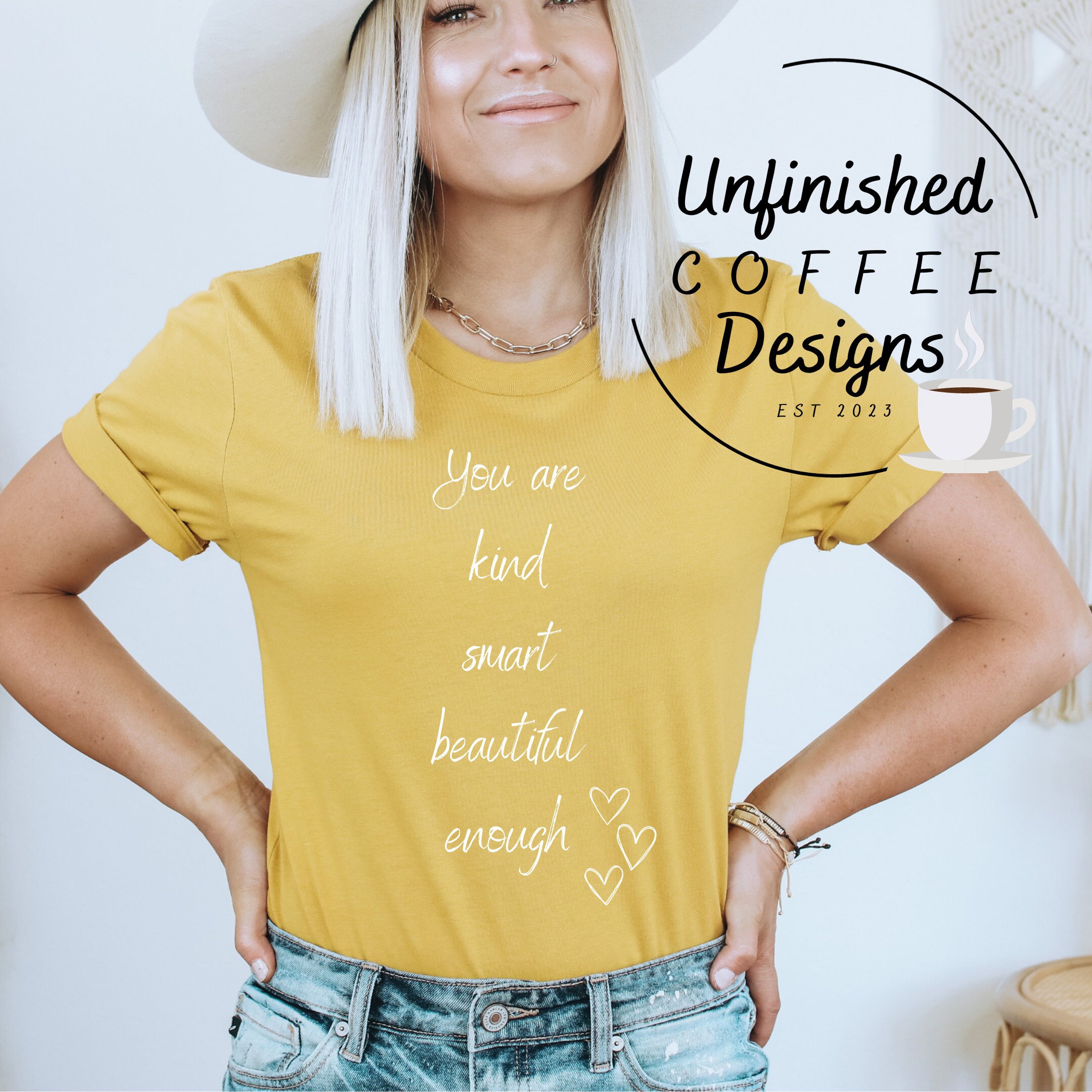 You Are Kind Smart Beautiful Enough SVG PNG| Motivational Svg| Kind Svg ...