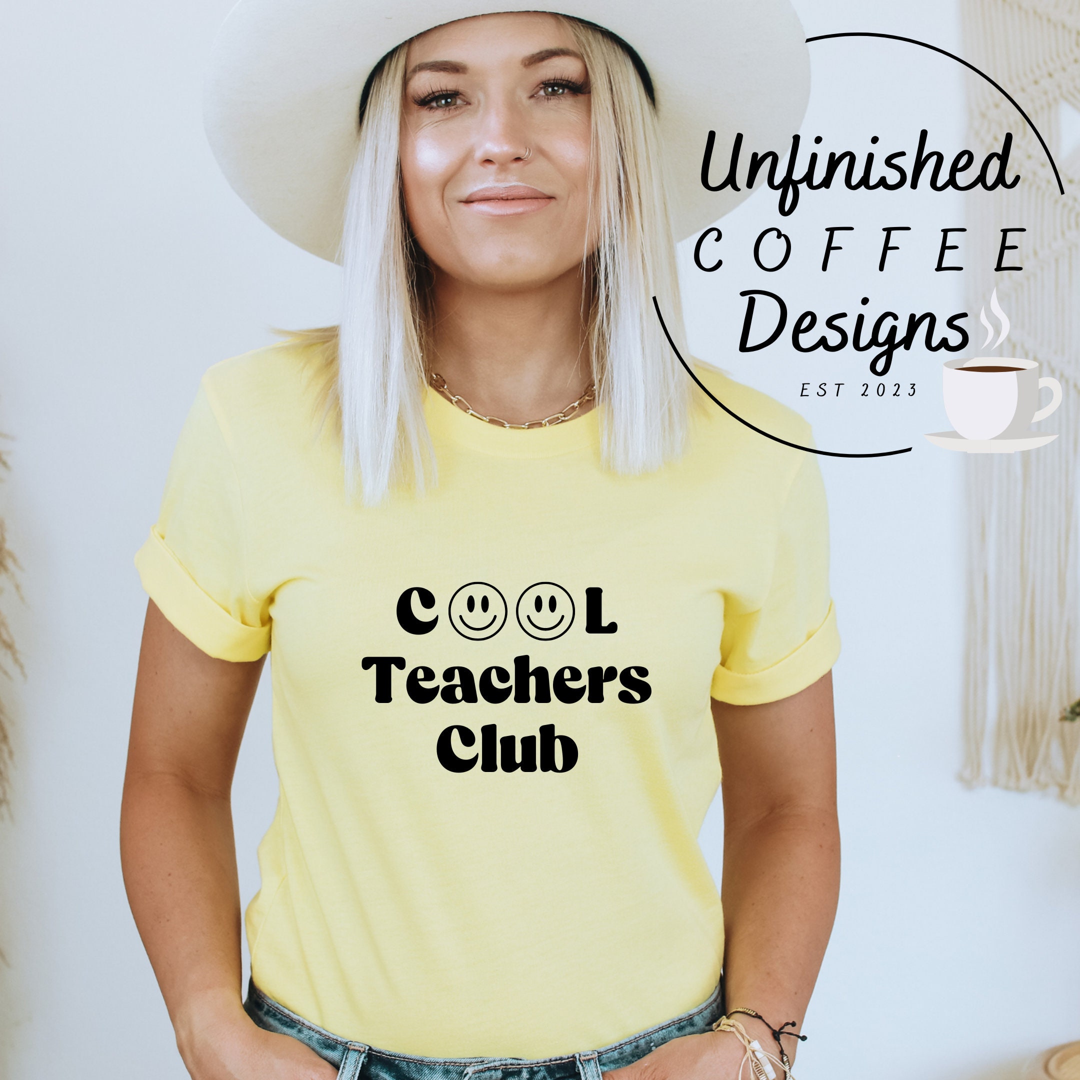 Cool Teachers Club SVG PNG, Teacher Svg, Smiley Face Clipart, Happy ...