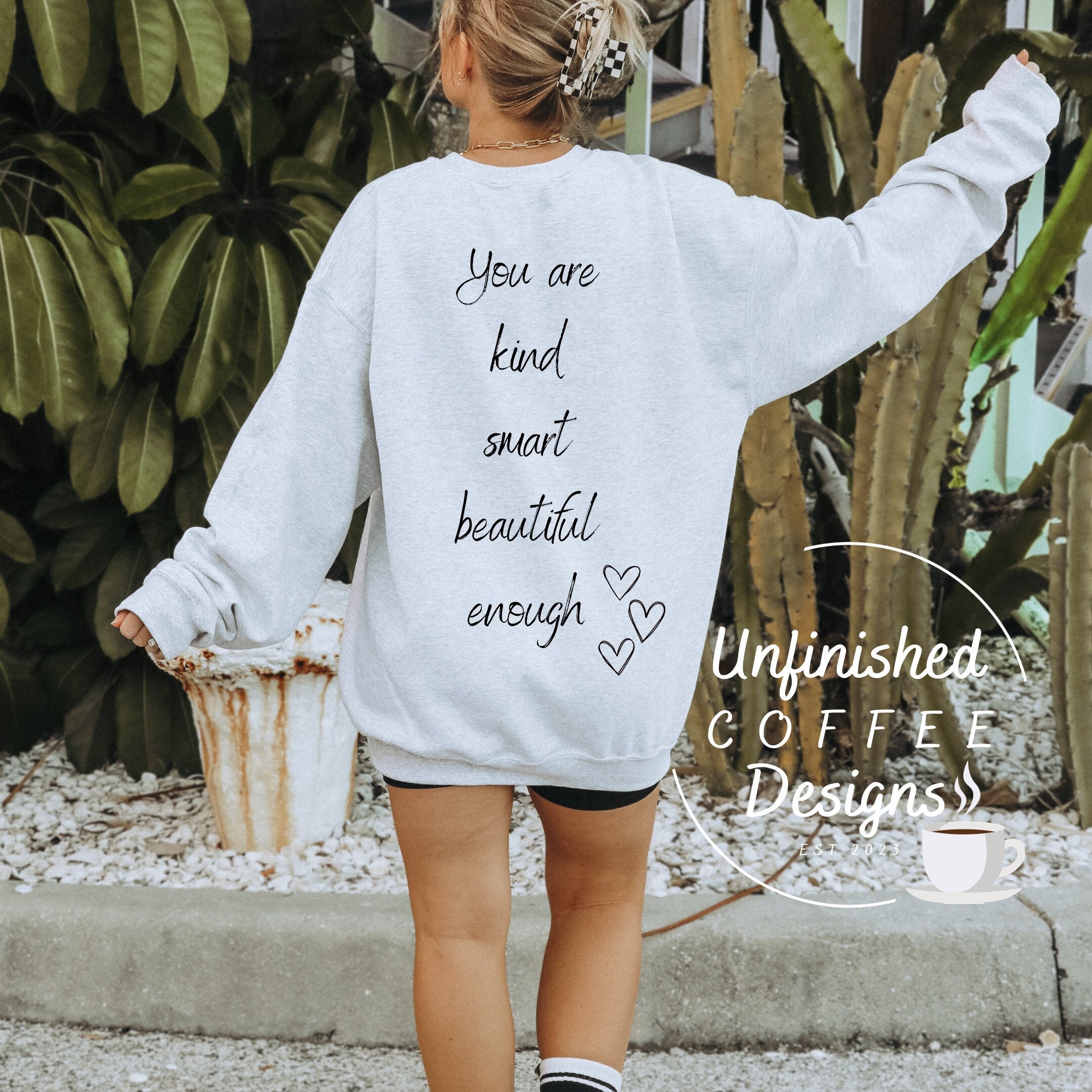 You Are Kind Smart Beautiful Enough SVG PNG| Motivational Svg| Kind Svg ...