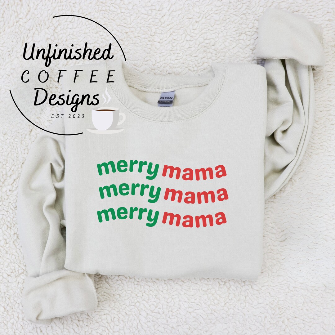 Merry Mama Christmas SVG & PNG | Holiday Mom Design (digital Download ...