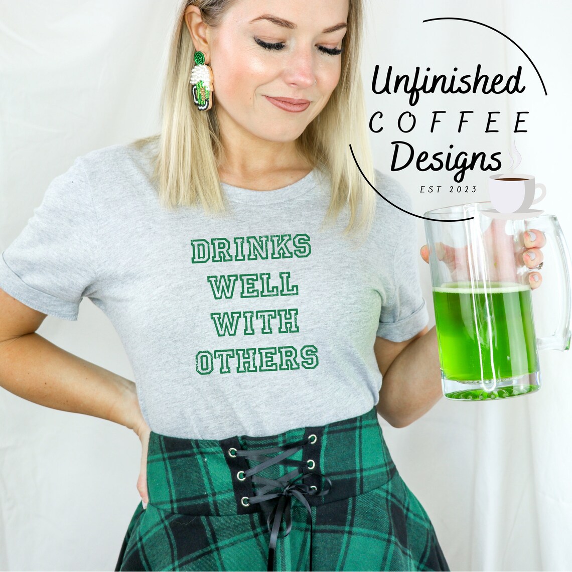 Drinks Well With Others SVG, St Patrick's Day PNG (digital Download) - Etsy