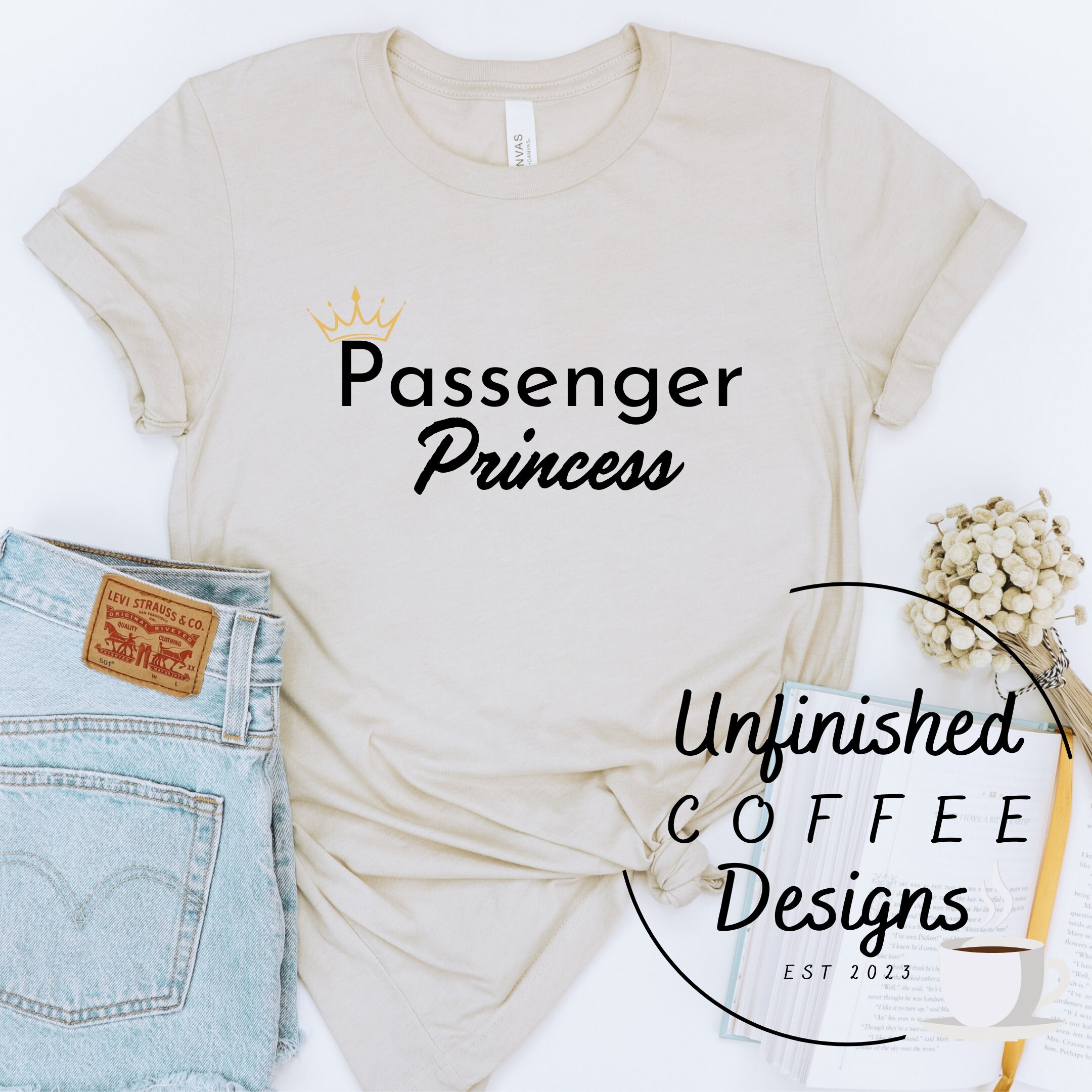 Passenger Princess SVG PNG, Spoiled Wife, Crown Clip Art (digital ...