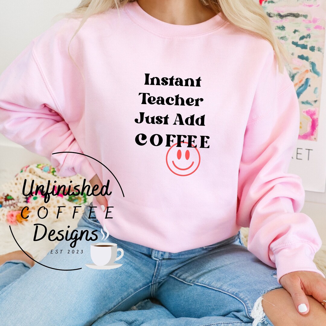 Instant Teacher Just Add Coffee Svg Png Teacher Svg Track to School Svg ...