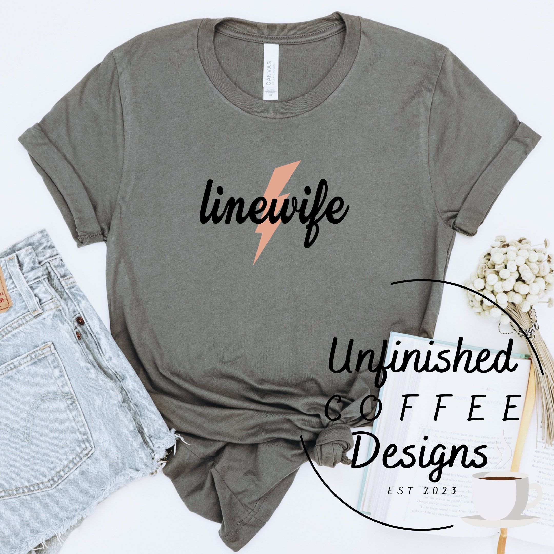 Linewife SVG PNG, Lineman Wife Svg, Lightning Bolt Svg, Lineman Svg ...