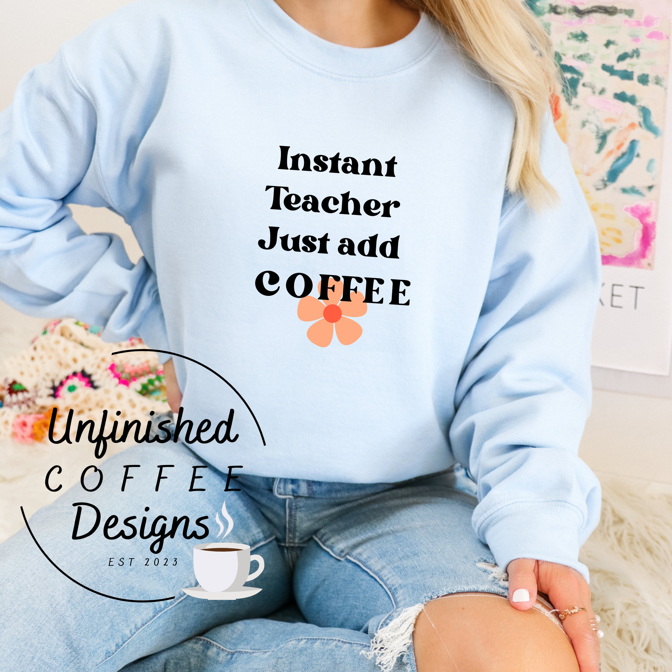 Instant Teacher Just Add Coffee SVG | PNG (digital Download) - Etsy